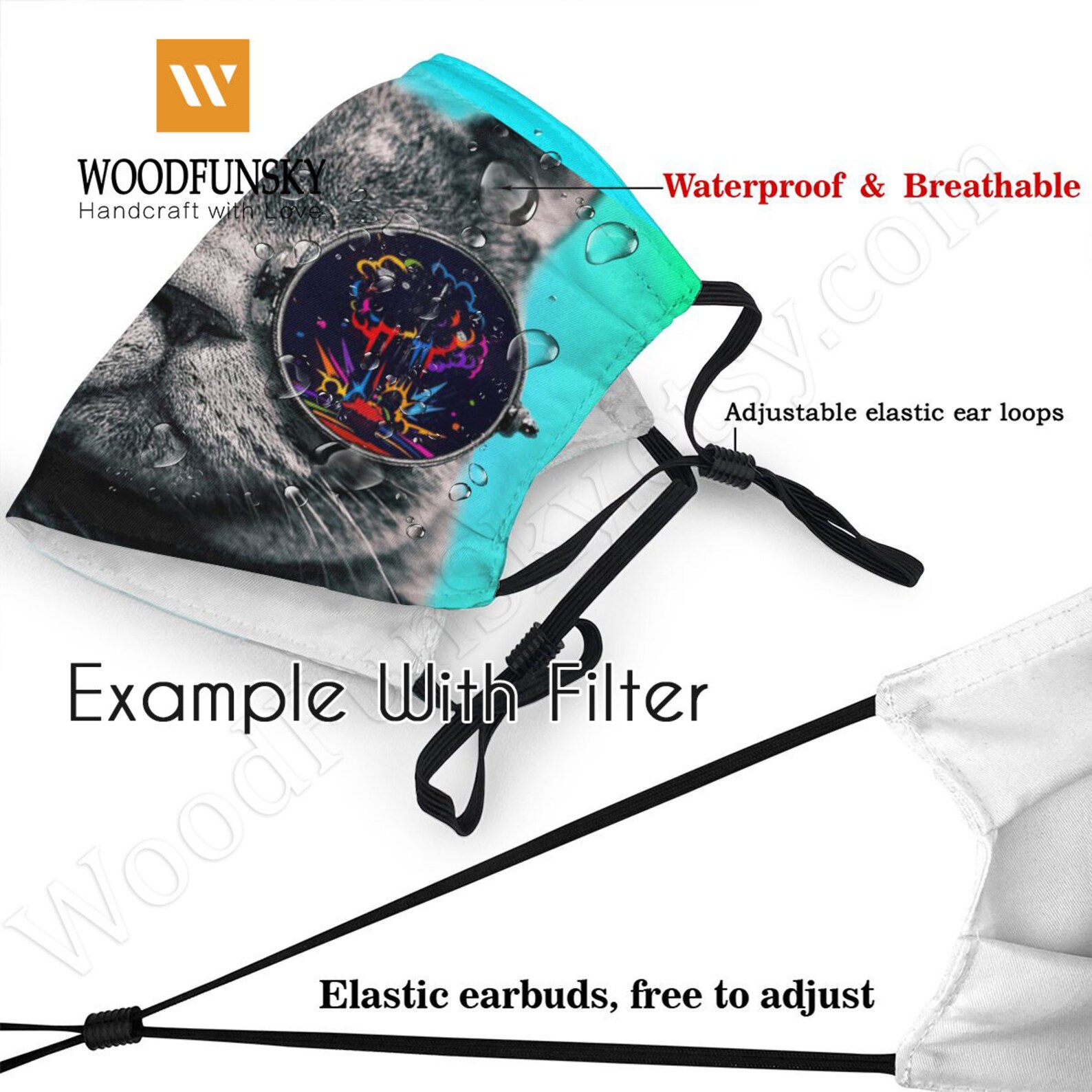 Chuck E. Cheese Face Mask With Filter Pocket Insert Adults - Etsy