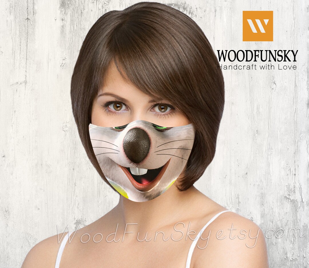 Chuck E. Cheese Face Mask With Filter Pocket Insert Adults - Etsy