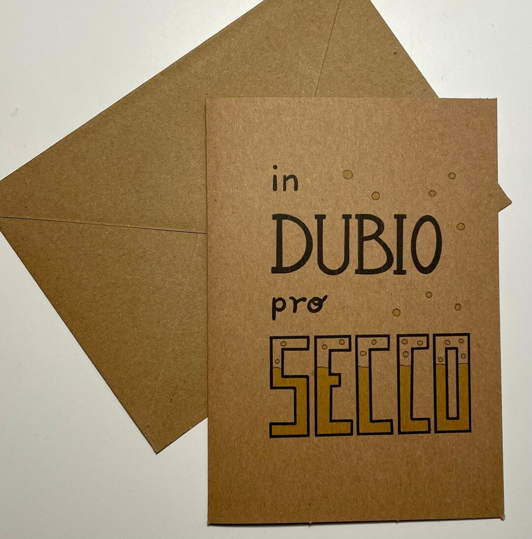 Card in Dubio Prosecco - Etsy