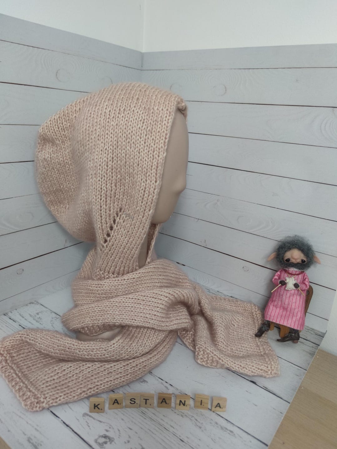 Hood, Hand-knitted. Soft Wool and Alpaca. One-size - Etsy