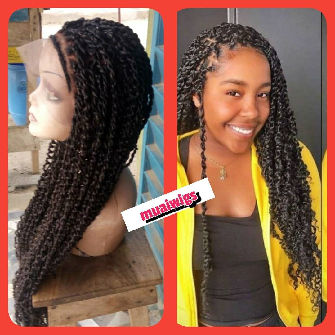 Passion Twist Knotless Passion Twist Braided Wigbraid Wig Etsy