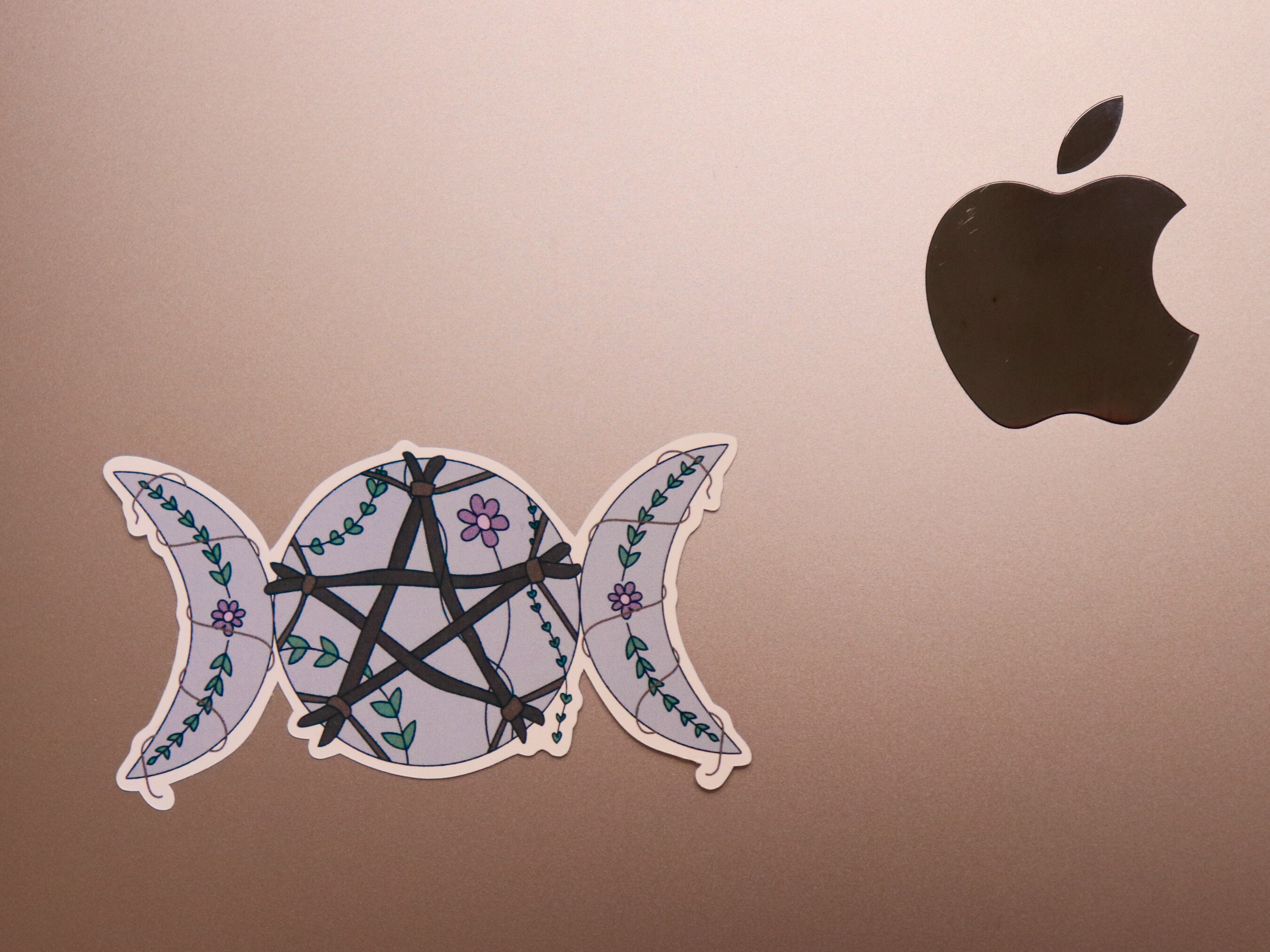 Triple Moon Stickers Boho Stickers Witch Stickers Triple | Etsy