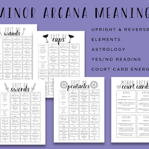 Tarot Cheat Sheet | Tarot Card Meanings | Learn Tarot | Beginners Tarot ...