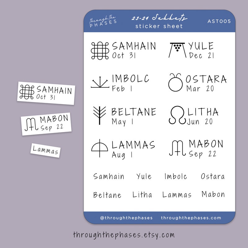 Witch Planner Stickers - Etsy