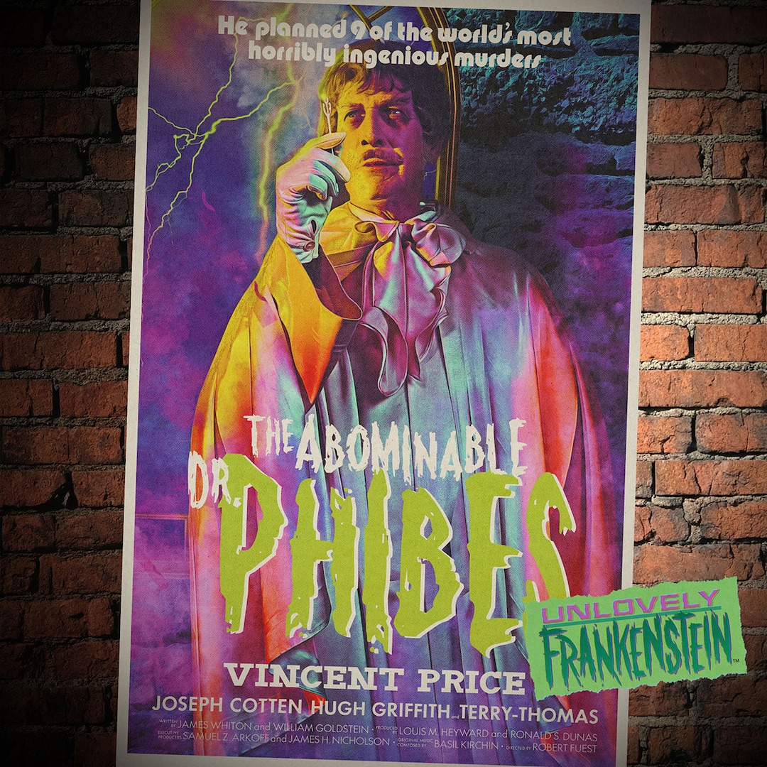 The Abominable Dr. Phibes, Alternate Movie Poster | 11x17 Art Print - Etsy
