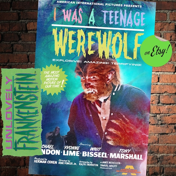 I Was A Teenage Werewolf Poster