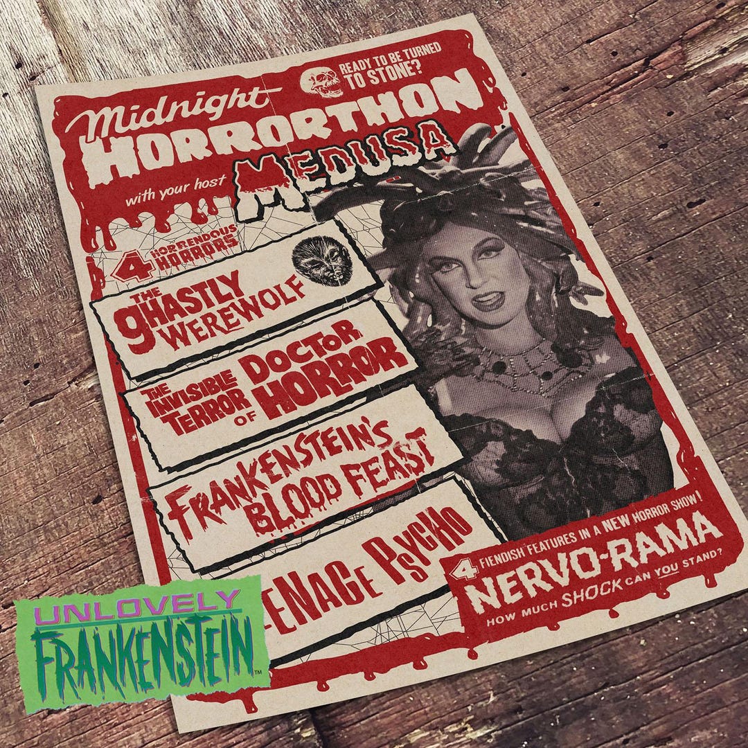 Medusa, Terrorvision Spook Show Poster | 11x17 Art Print - Etsy