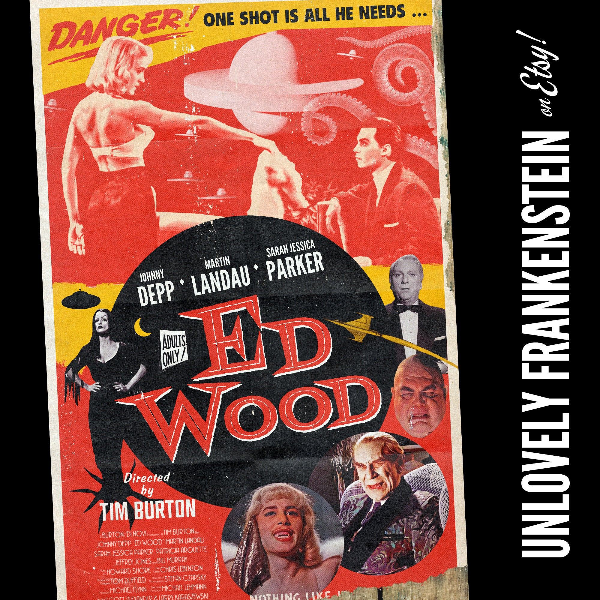 Tim Burton's ed Wood as an Ed Wood Movie - Etsy