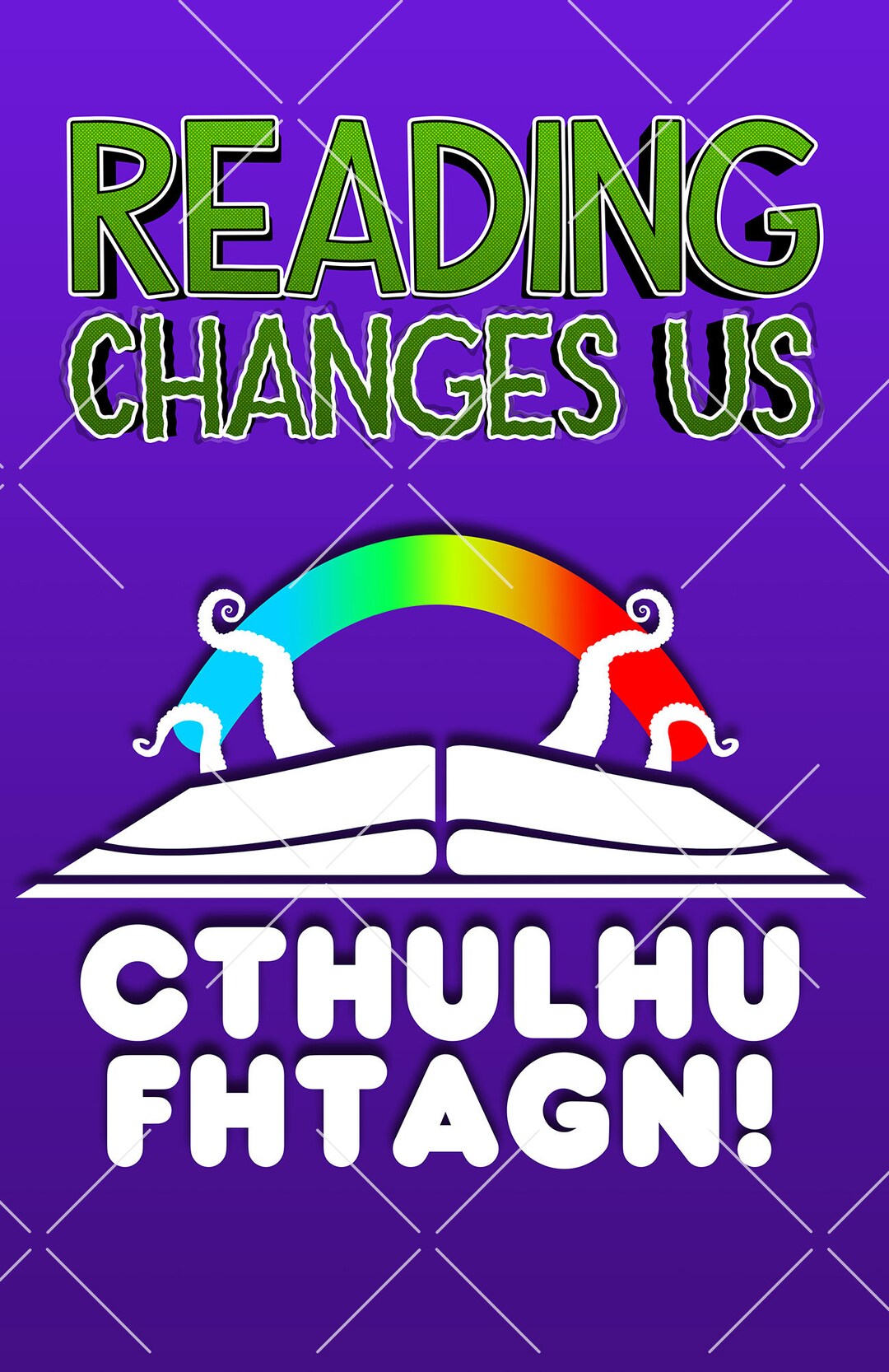Reading Changes Us: Cthulhu Fhtagn | 11x17 Art Print - Etsy