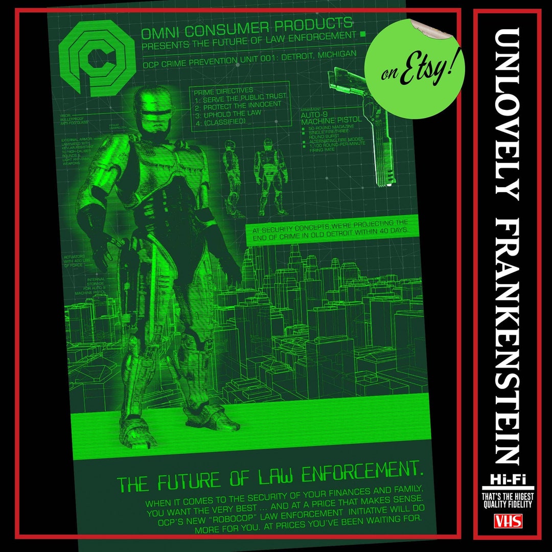 Robocop OCP Corporate Infographic | 11x17 Art Print - Etsy