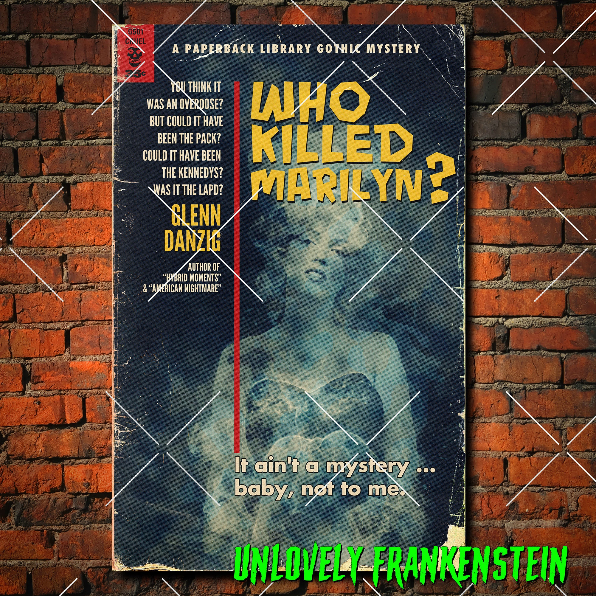 Who Killed Marilyn Misfits Pulp Paperback Cover 11x17 Art - Etsy