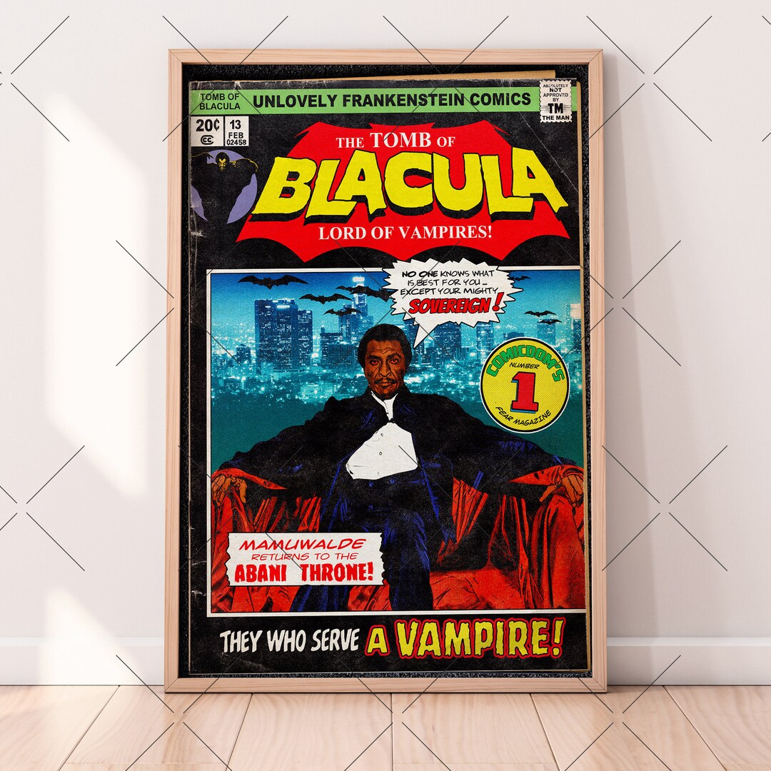 The Tomb of Blacula Fake Comic Cover | 11x17 Art Print - Etsy