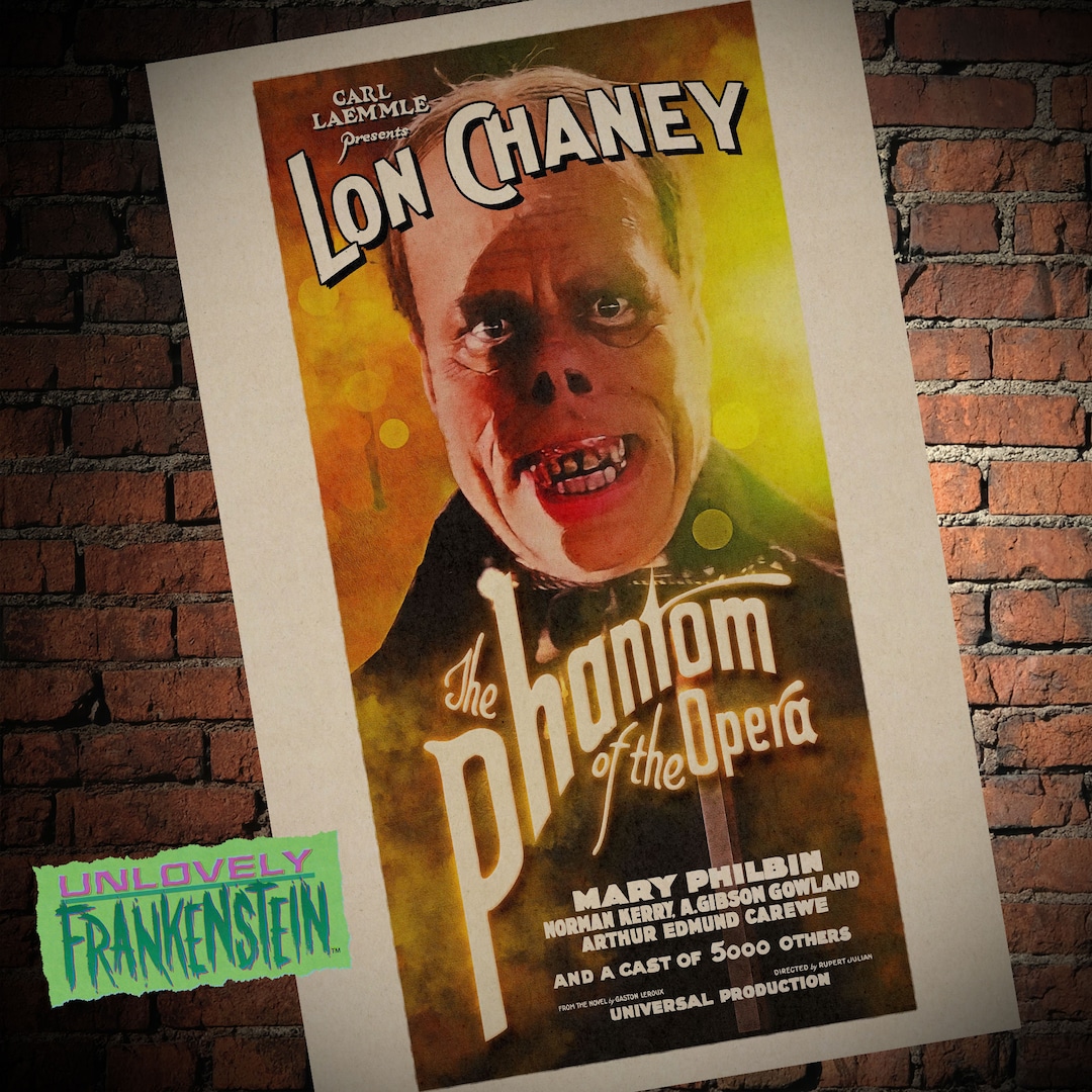 Lon Chaney as the Phantom of the Opera Character Poster | 11x17 Art ...