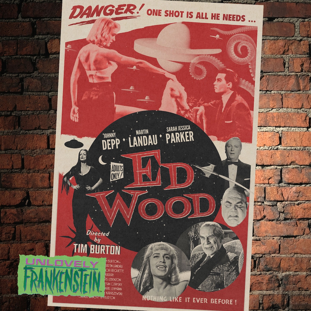 Tim Burton's "ed Wood" as an Ed Wood Movie | 11x17 Art Print - Etsy