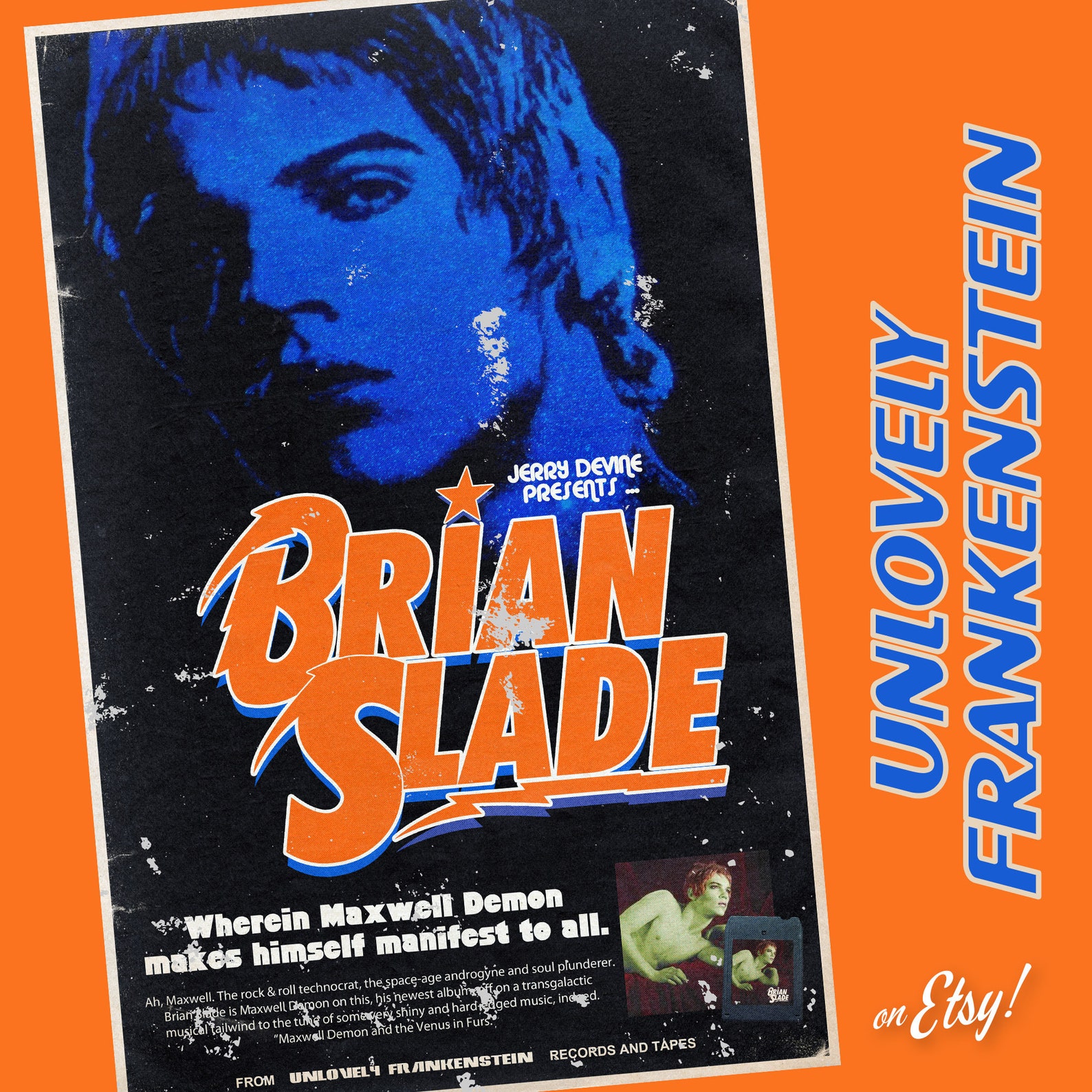 Velvet Goldmine Posters, Curt Wild and Brian Slade Bundle | 11x17 Art ...