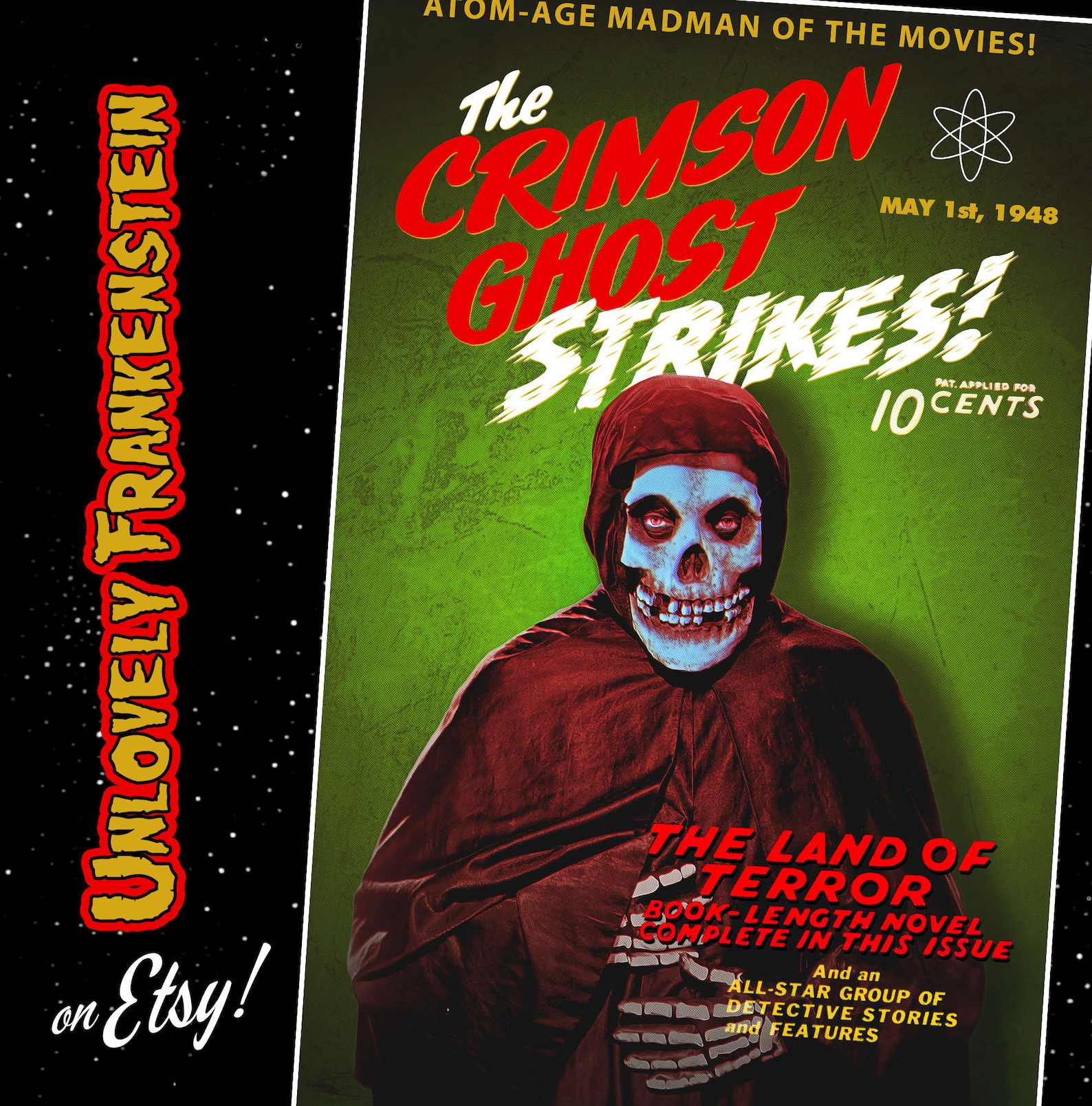 The Crimson Ghost Strikes 11x17 Art Print - Etsy