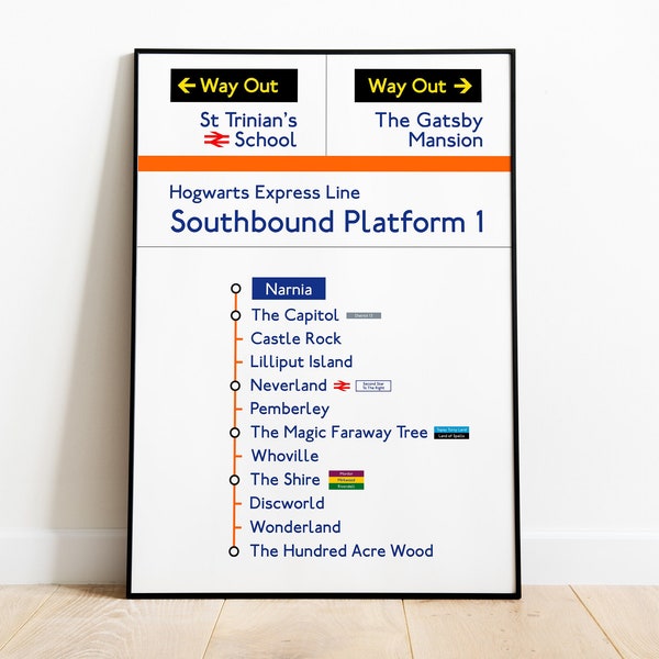Tube Map Locations - Etsy