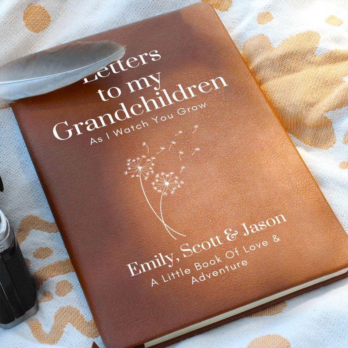 Letters to My Grandchildren Personalized Vegan Leather Journal, Legacy ...