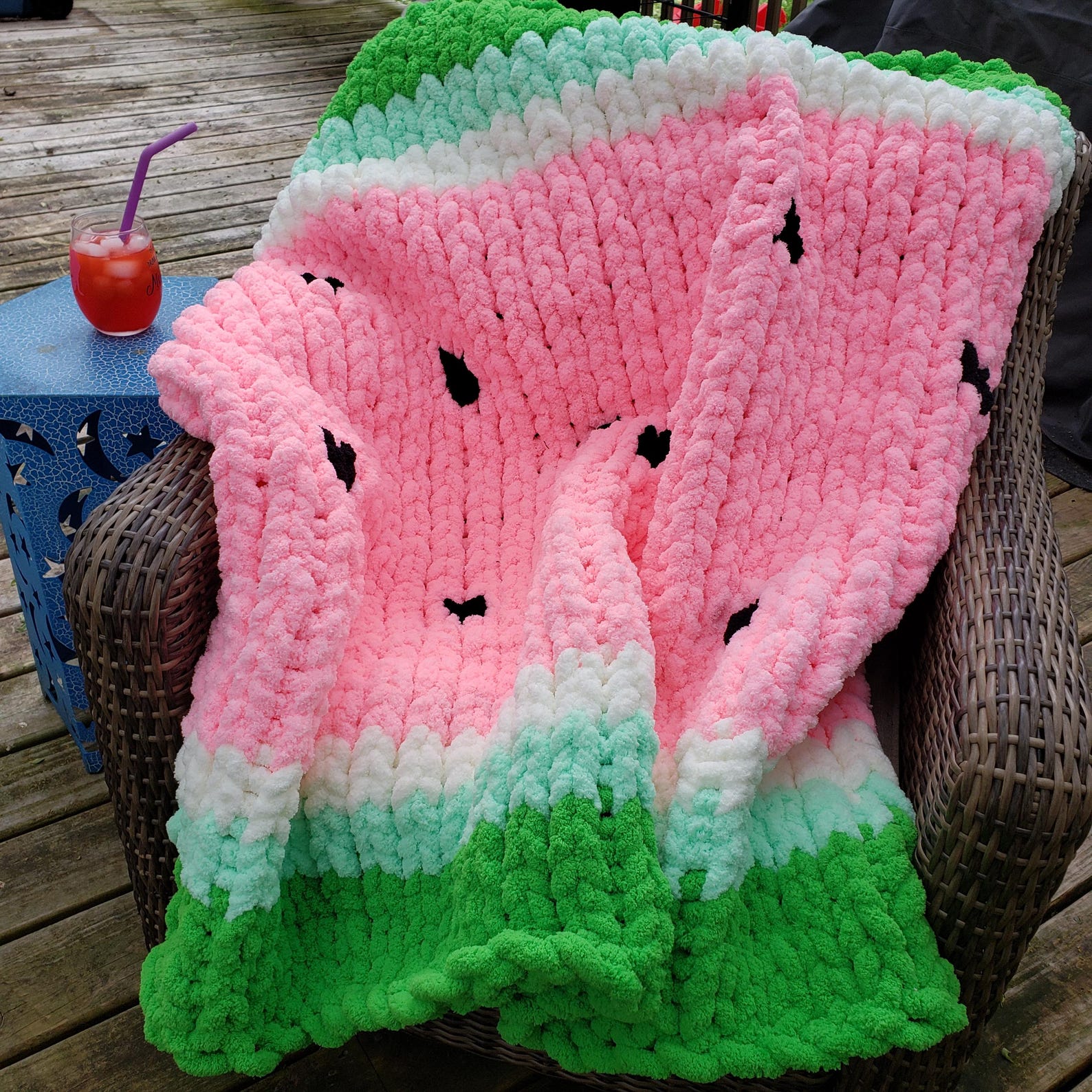 Chunky Knit PATTERN - Watermelon - Etsy