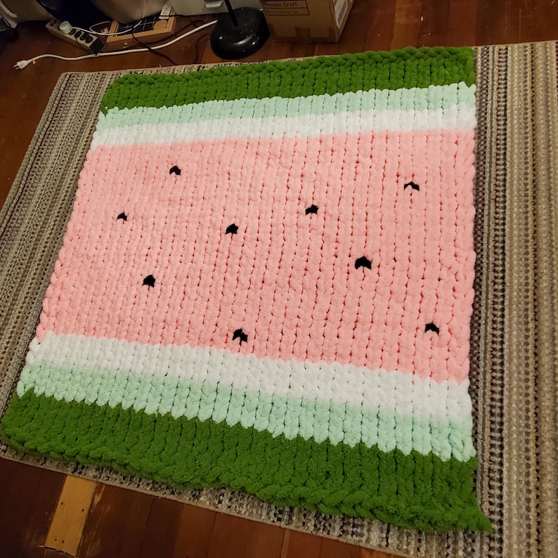 Chunky Knit PATTERN - Watermelon - Etsy