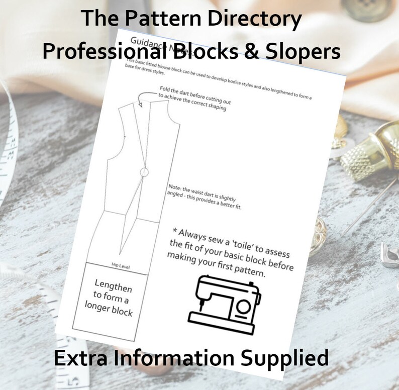 PDF Fitted Blouse Block & Fitted Sleeve Size 8 UK 4 USA and 36 Eu ...