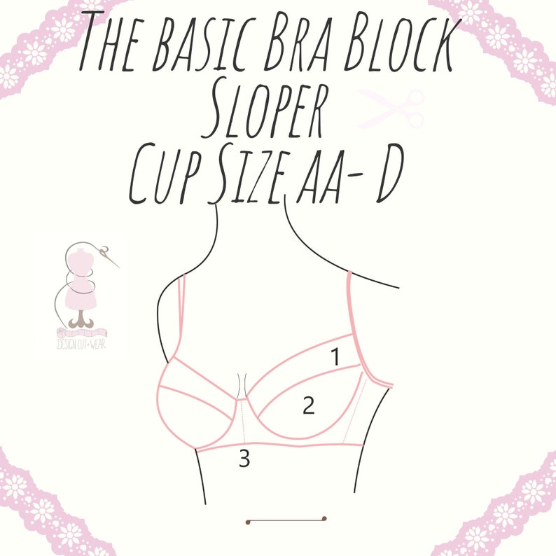 Basic Bra Block Sloper Cup Sizes Aa D Ideal For Pattern Cutters Create Your Own Designs
