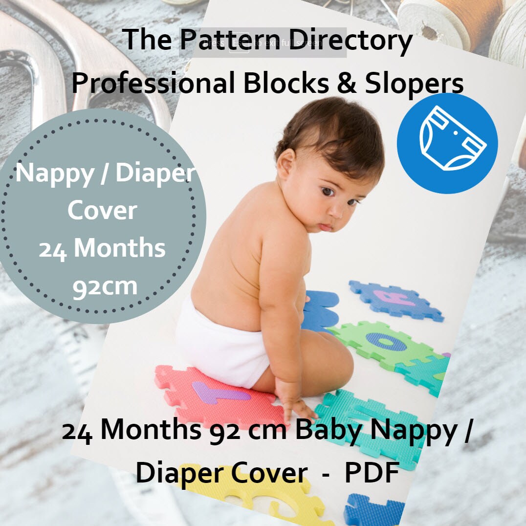 Nappy / Diaper Cover Sloper basic Block 24 Months height - Etsy