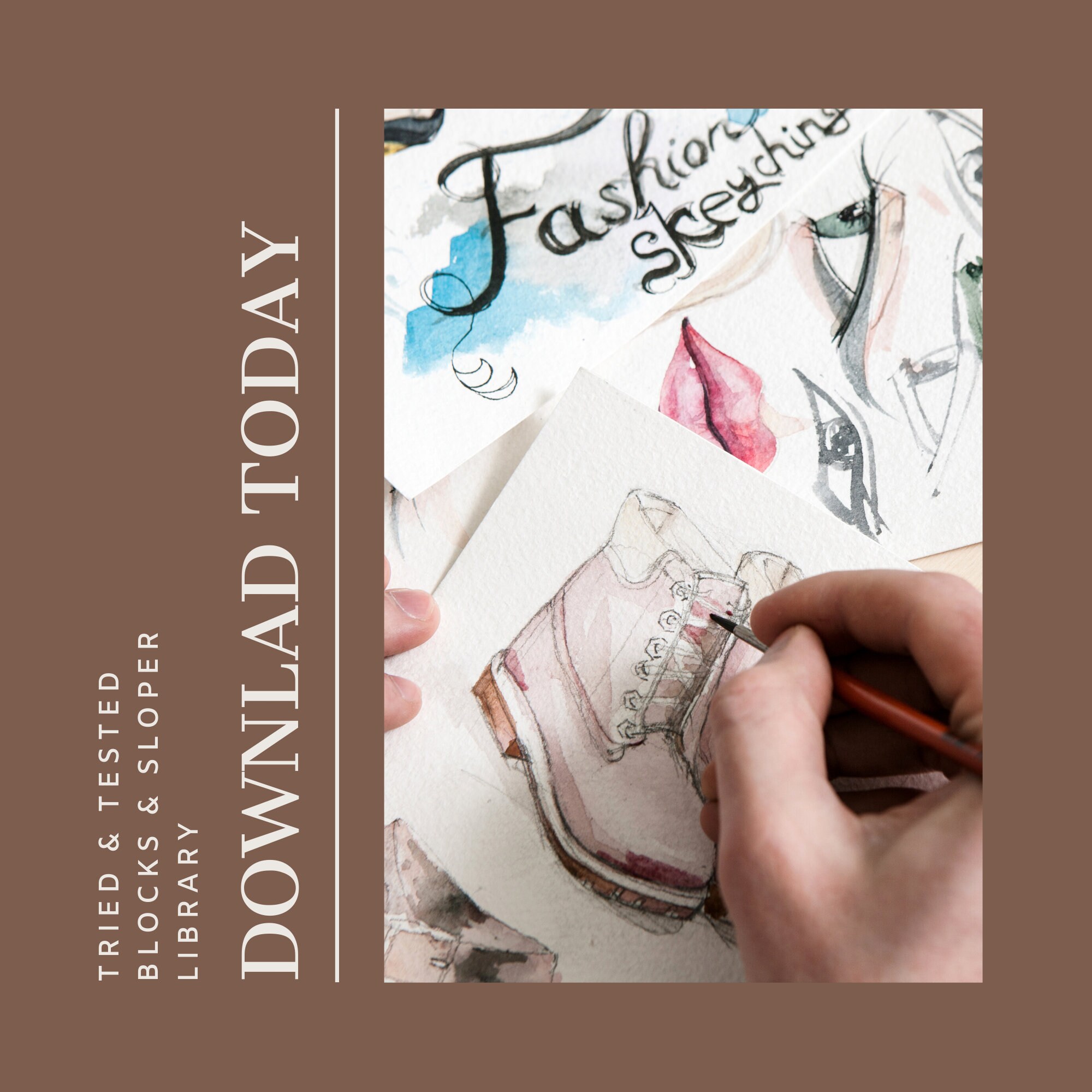 Basic BRA Block Sloper Cup Sizes AA D Ideal for | Etsy