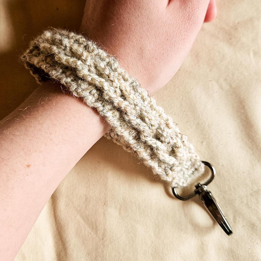 Custom Crochet Key Fob, Customized Wristlet Key Fob, Personalized Boho ...