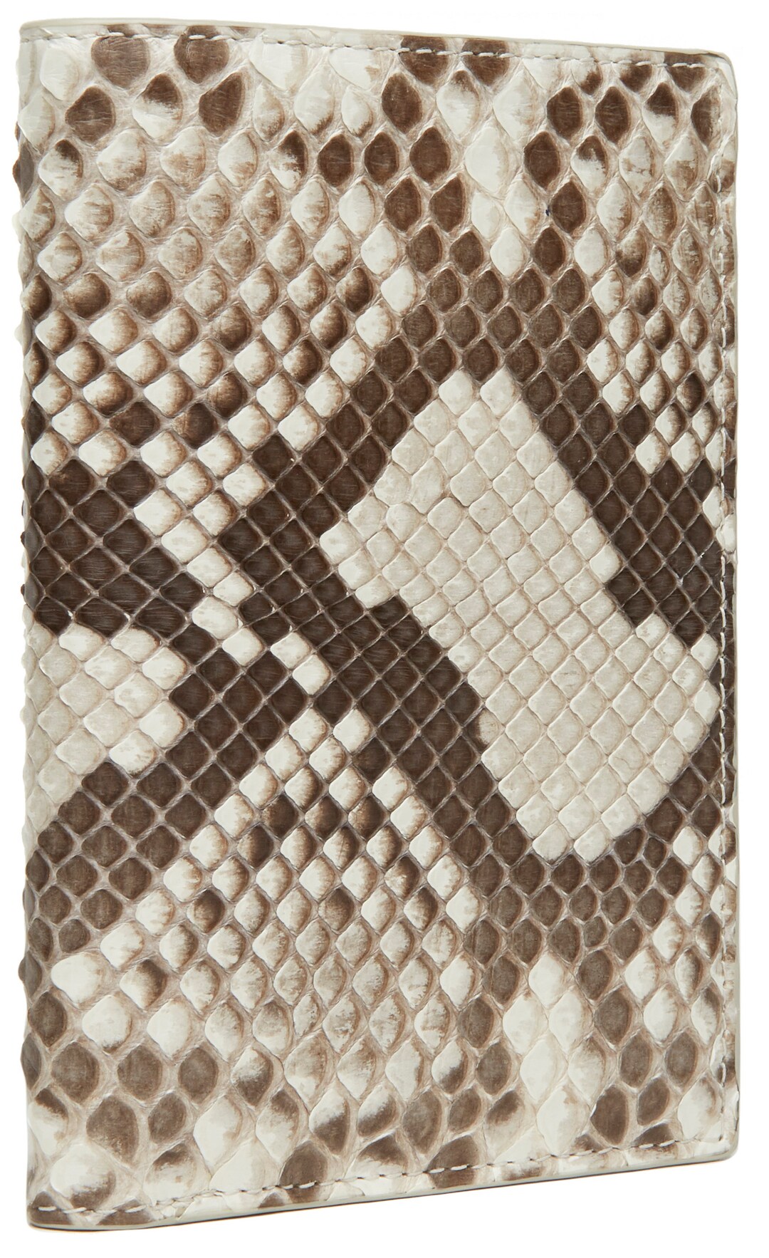 Men's Snakeskin Vertical Bifold Wallet, Genuine Python Skin, Cental Cut ...