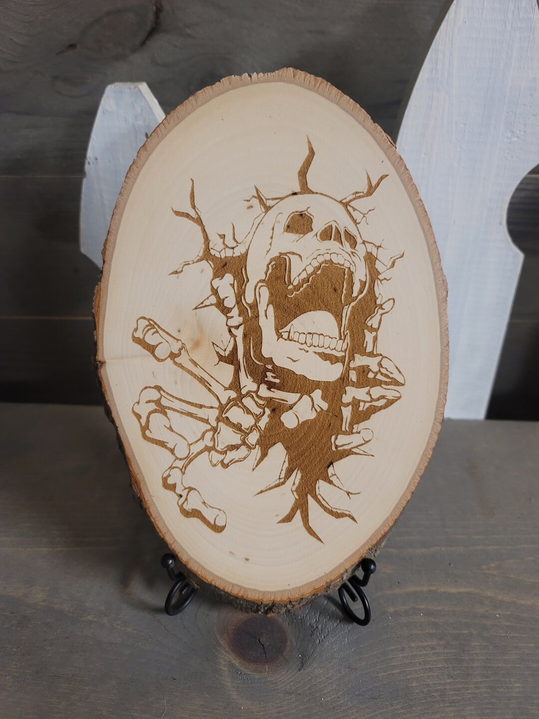 Clawing Skull Sign - Etsy