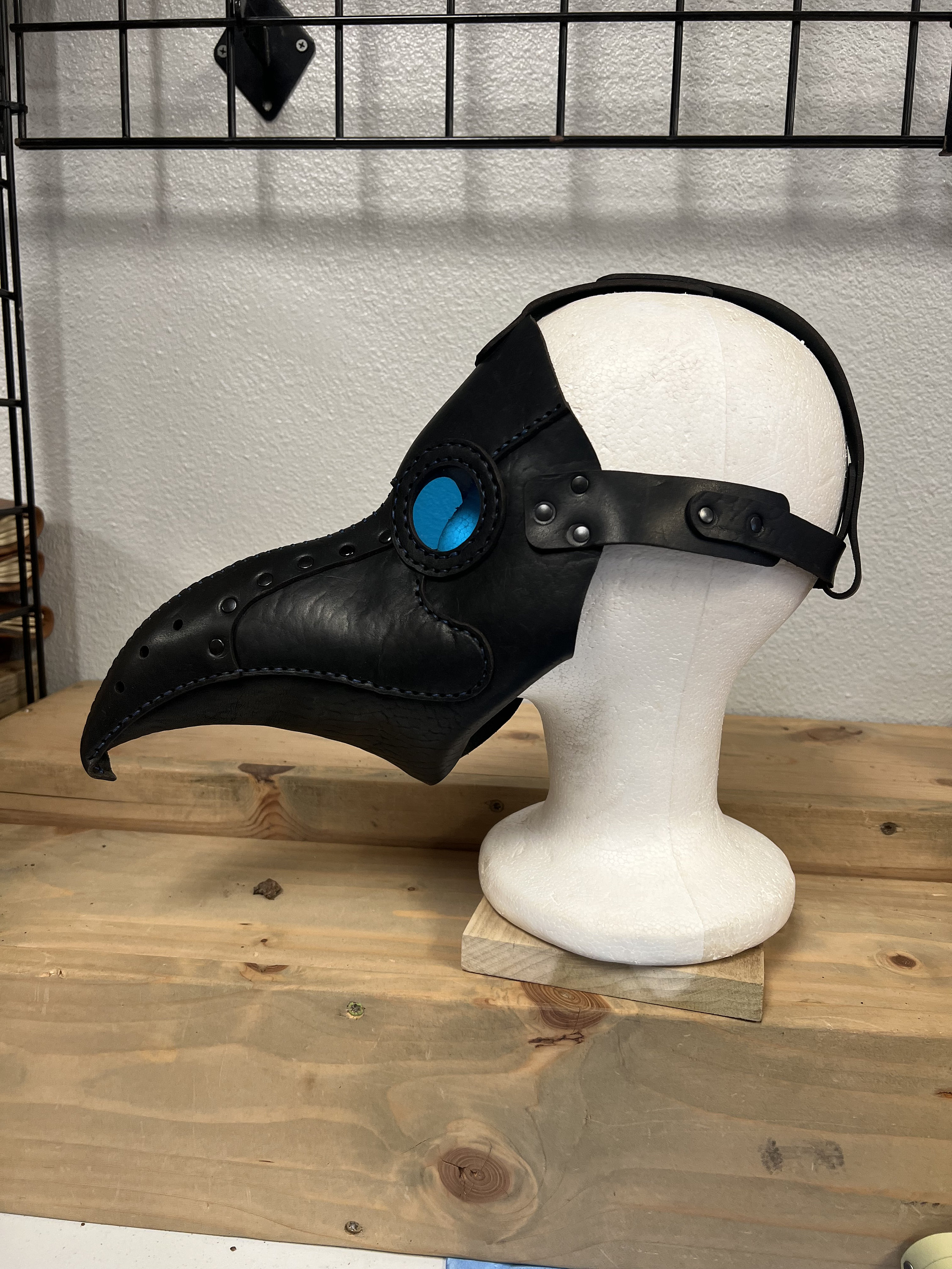 Flat Lense Style Leather Plague Doctor Mask - Etsy