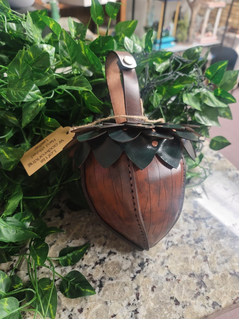 Leather Acorn Bag - Etsy