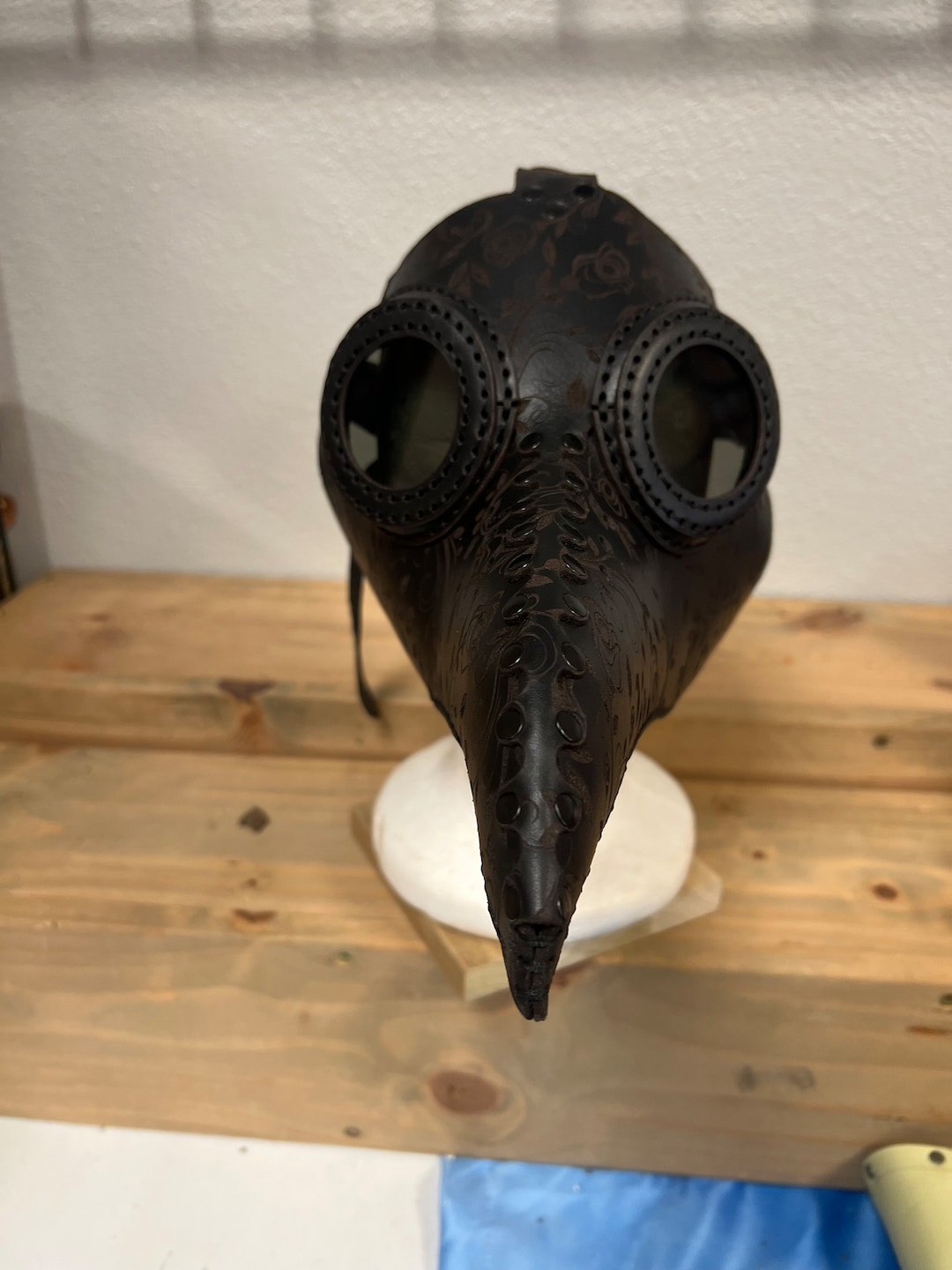 Handmade Leather Plague Doctor Mask - Etsy