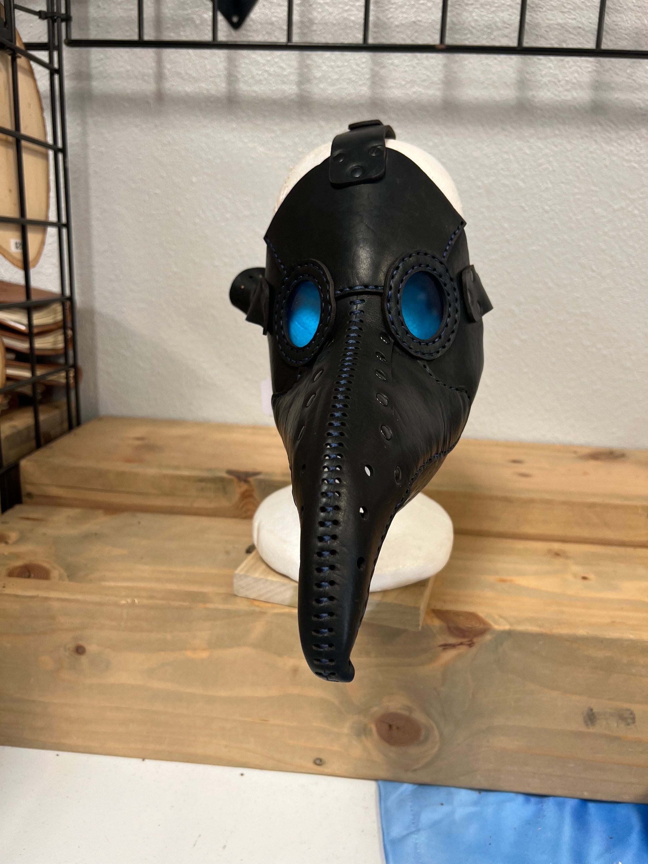 Flat Lense Style Leather Plague Doctor Mask - Etsy