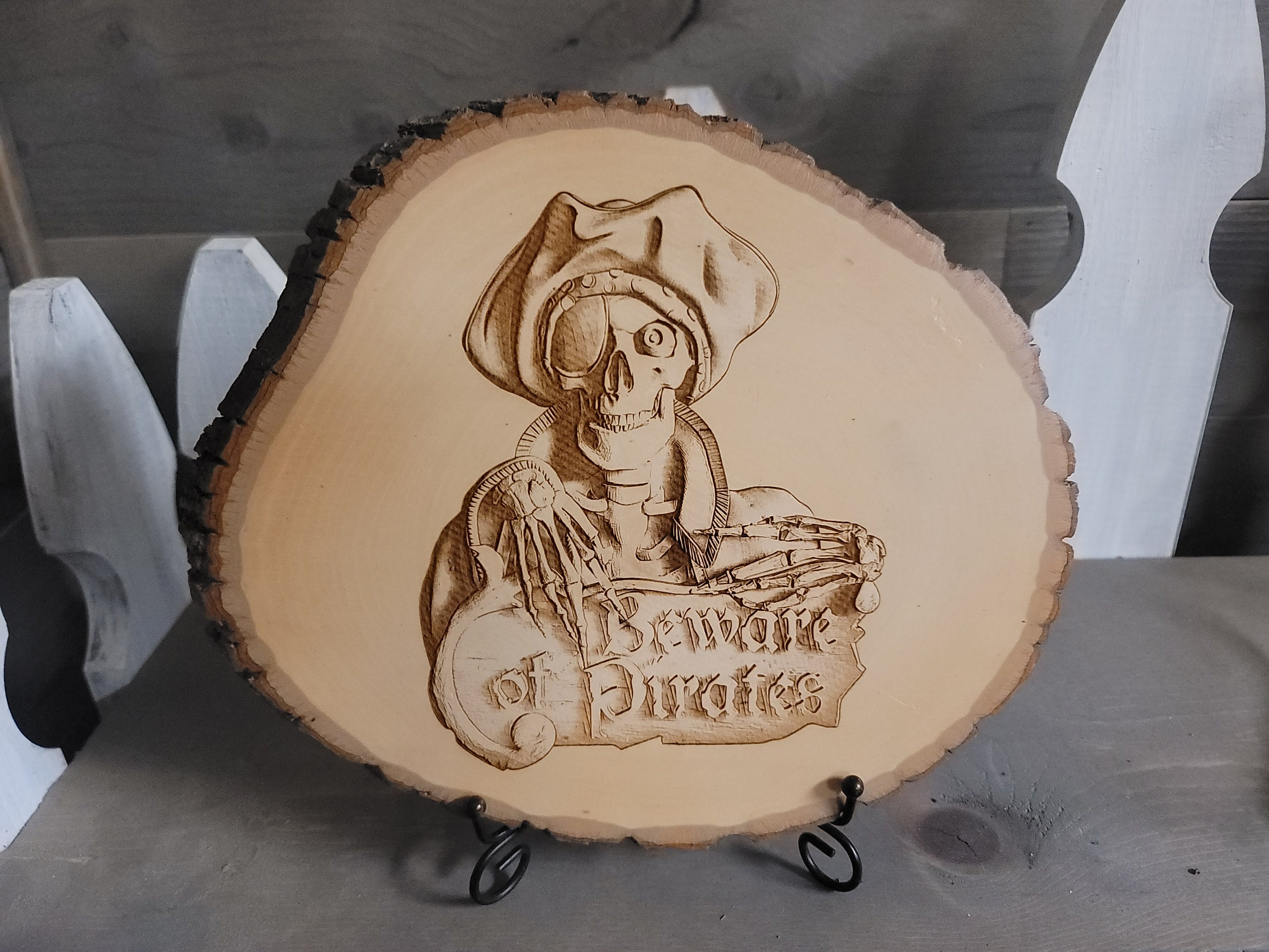 Beware of Pirate Sign - Etsy