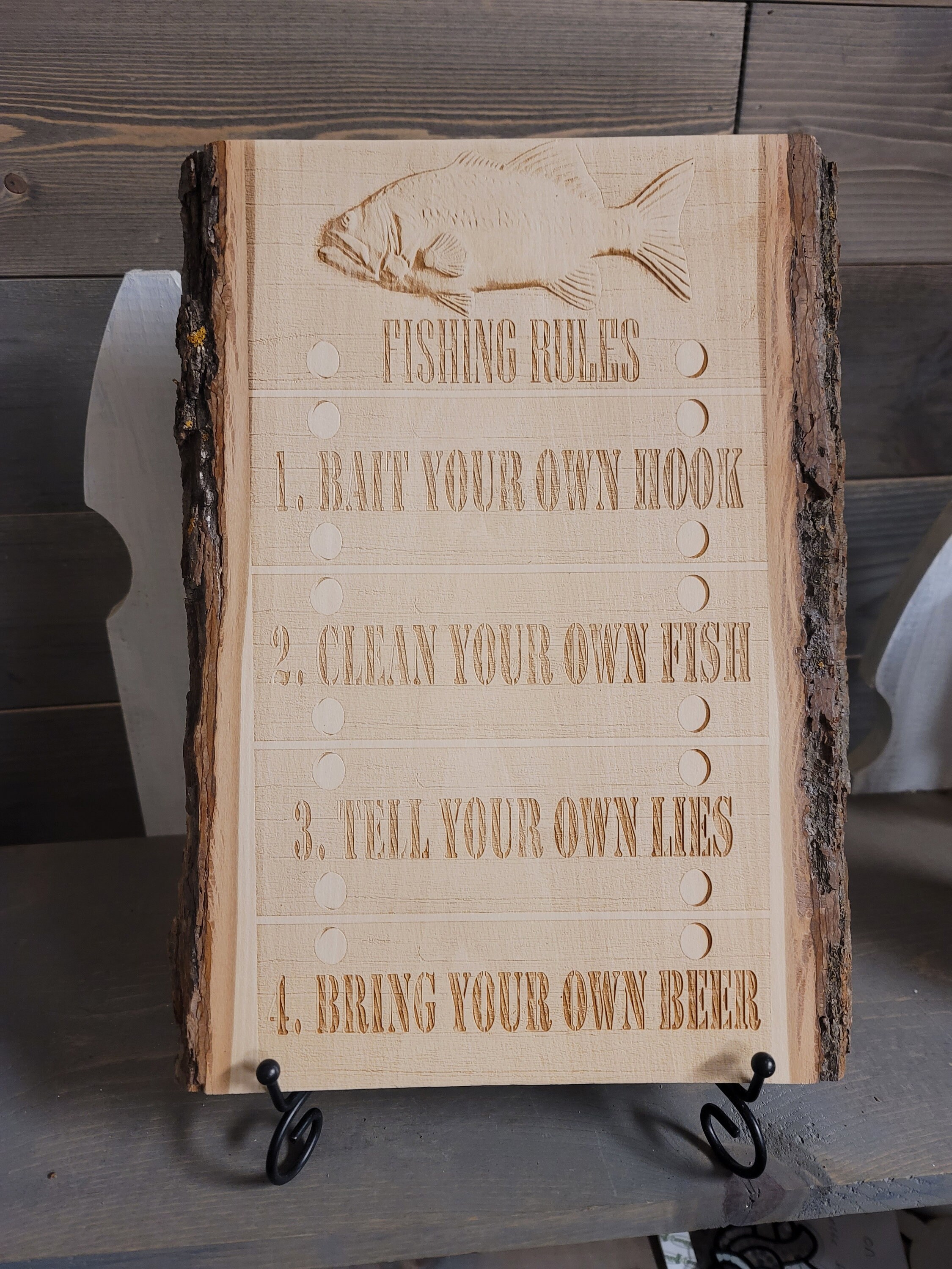 Fishing Rules Sign - Etsy