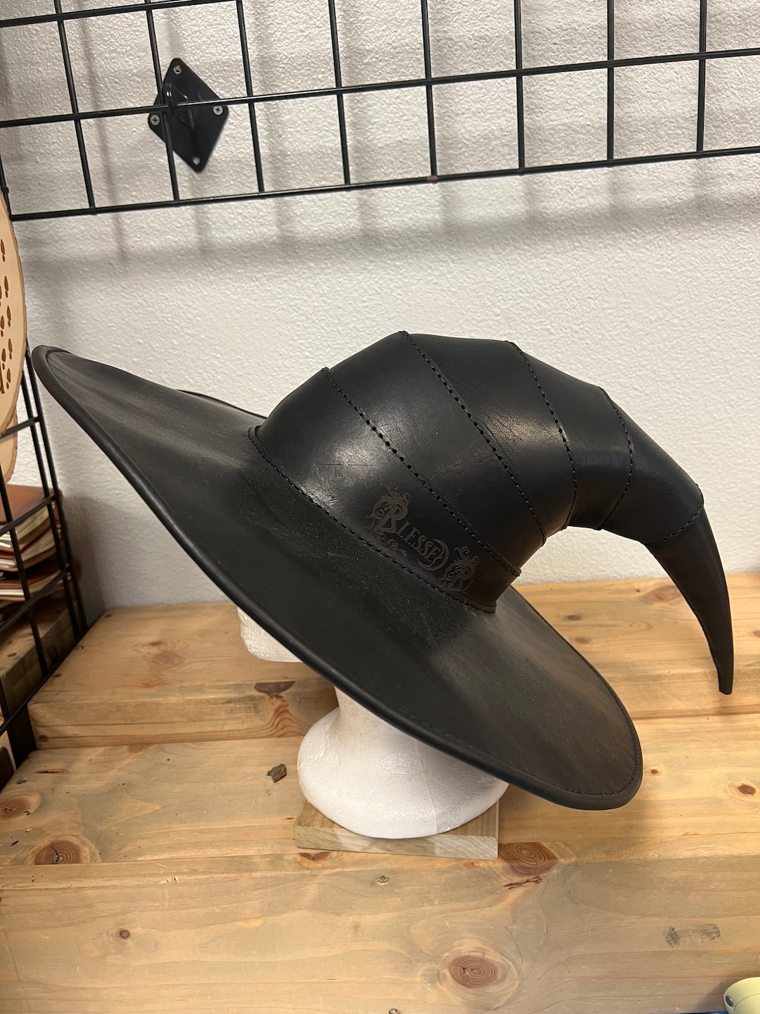 Handmade Leather Wizard Hat - Etsy