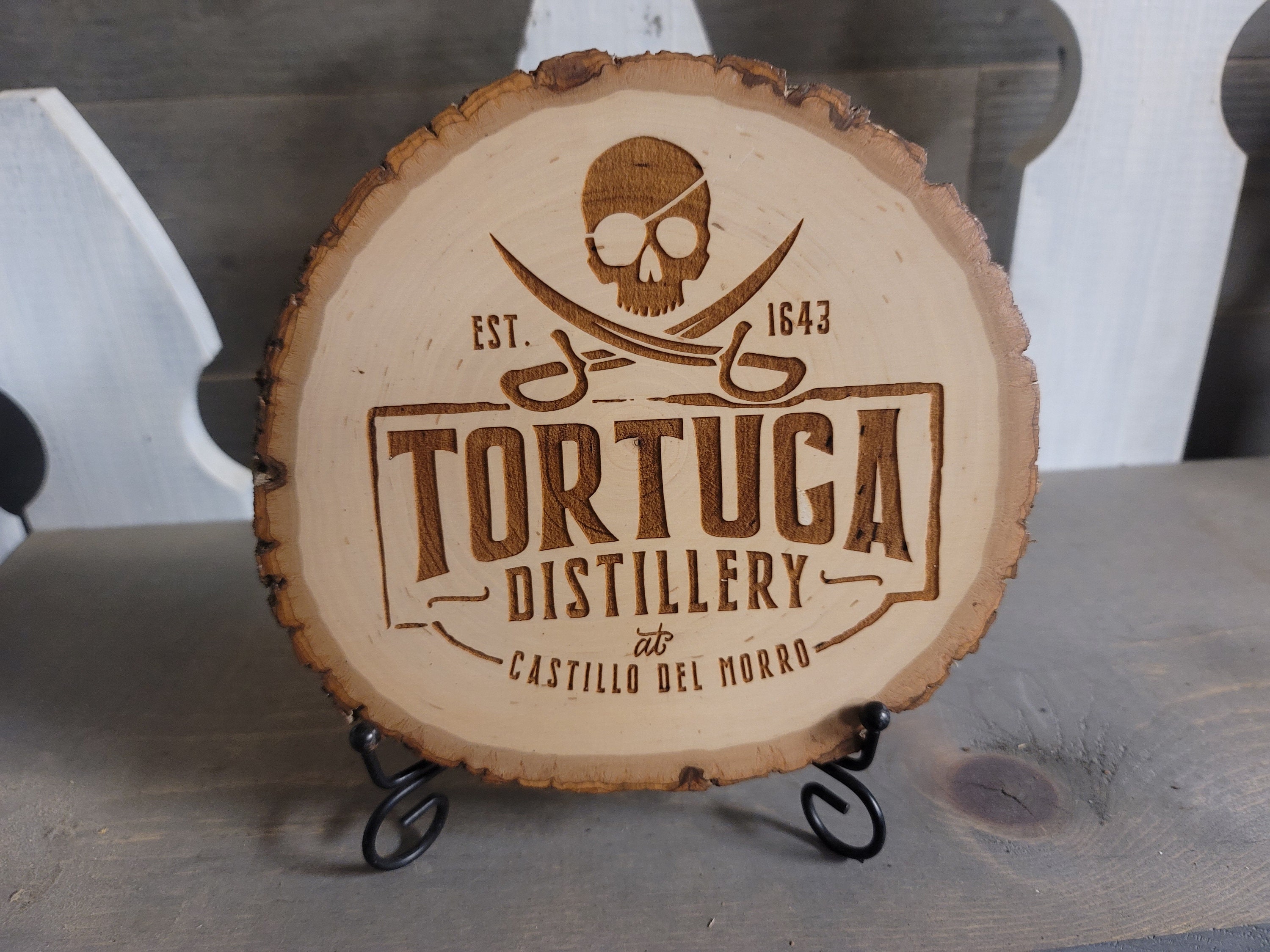 Tortuga Distillery Pirate Sign - Etsy