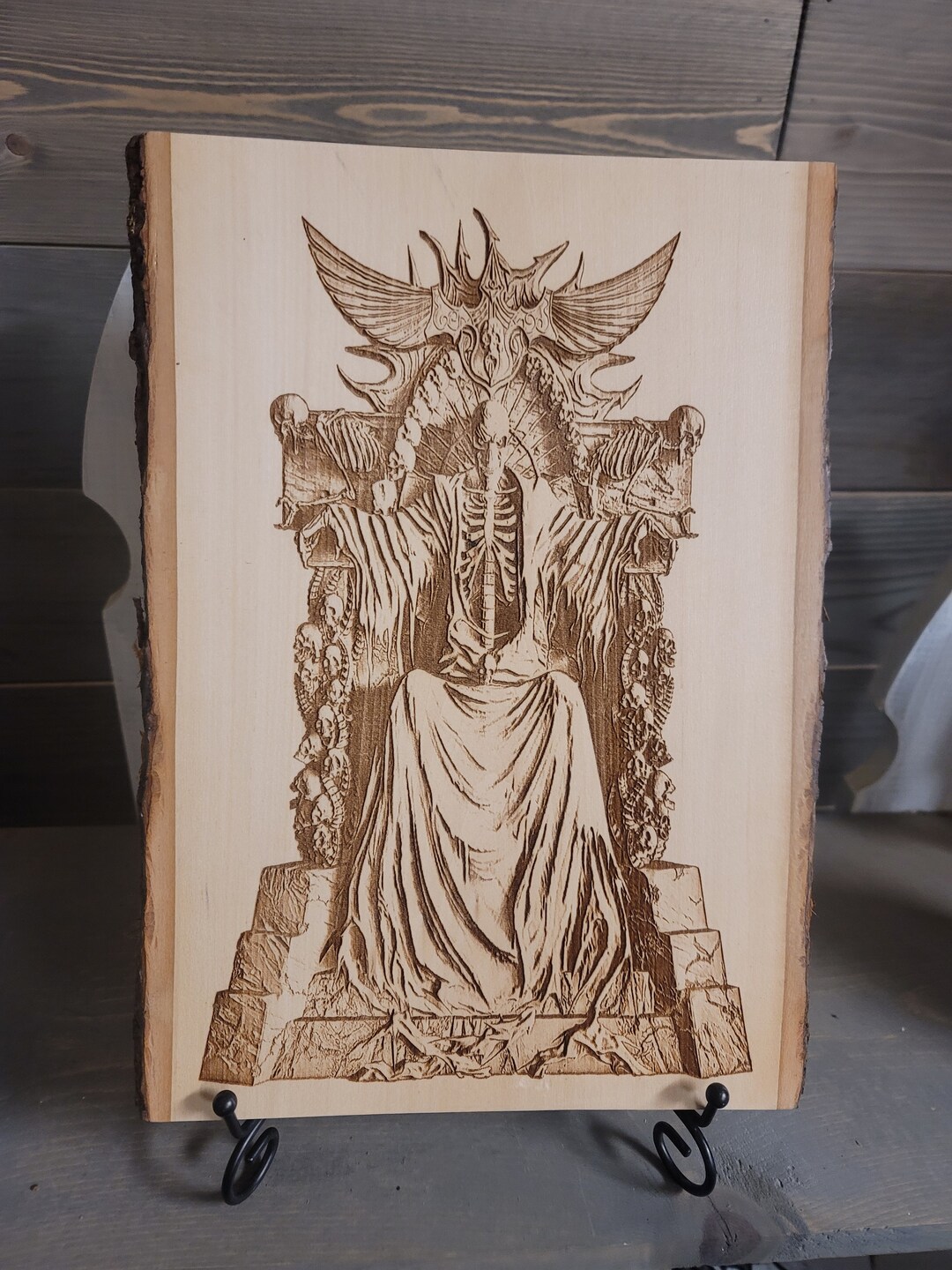 Undead King on Throne 3d Illusion Engrave - Etsy