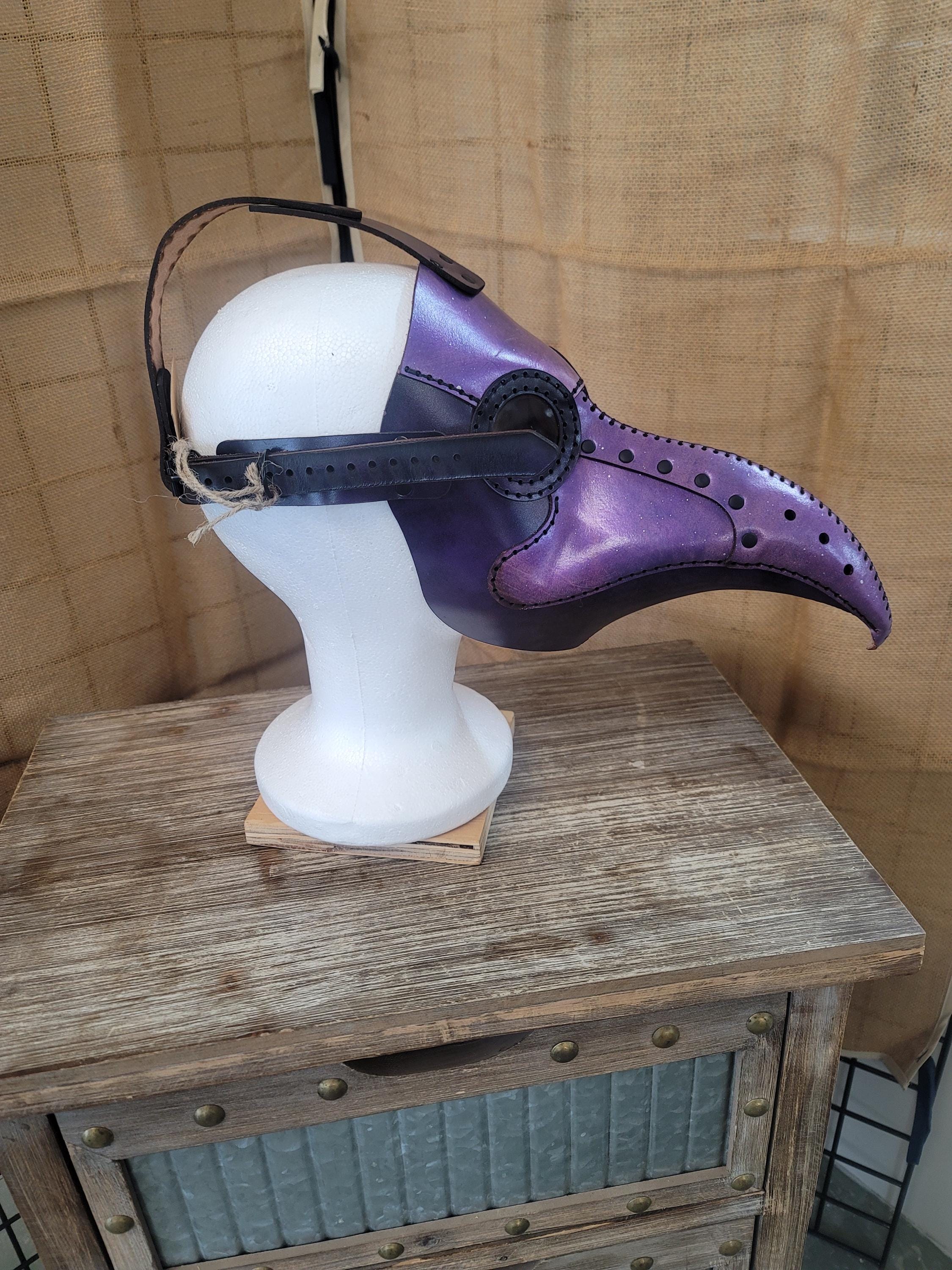Hand Dyed Purple Plague Doctor Mask - Etsy