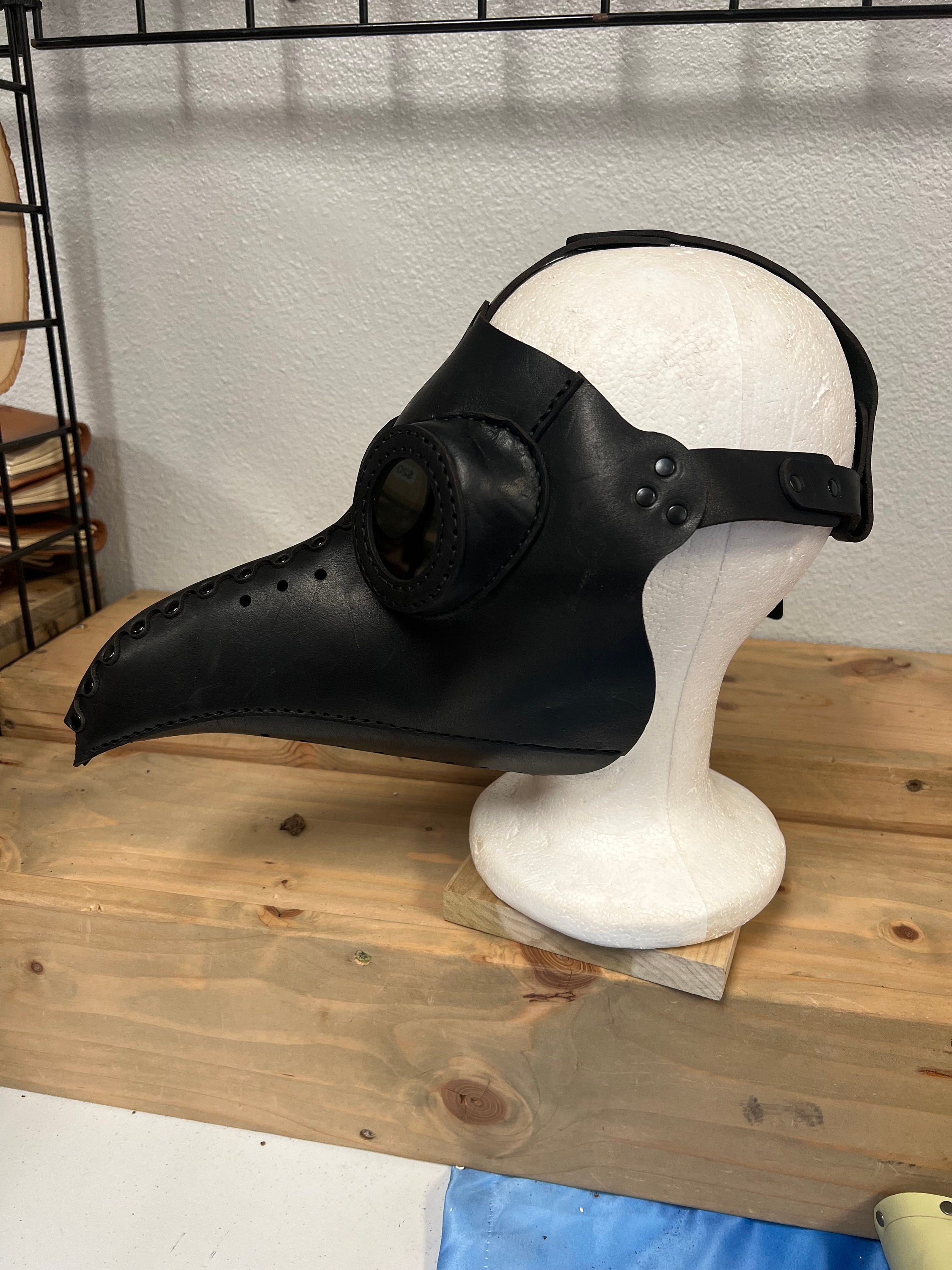 Handmade Leather Plague Doctor Mask - Etsy