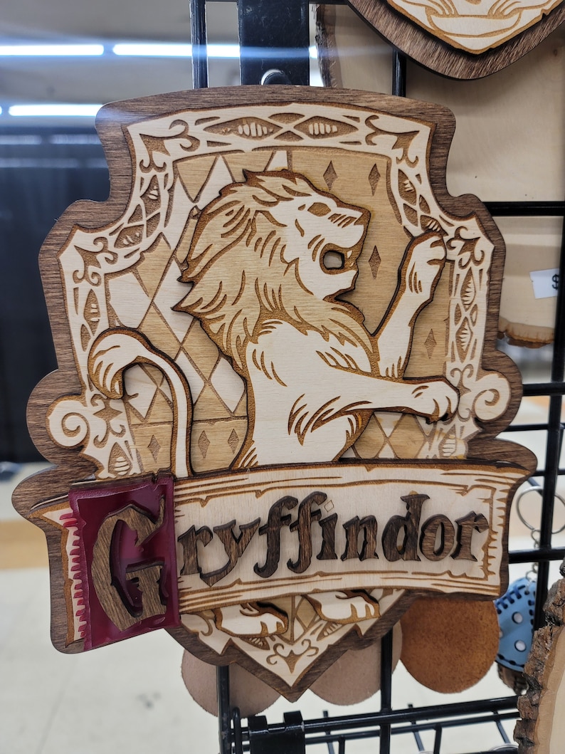 Harry Potter Layered House Crests - Etsy