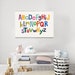 Horizontal Alphabet Nursery Art Print, DIGITAL DOWNLOAD, Nursery Decor ...