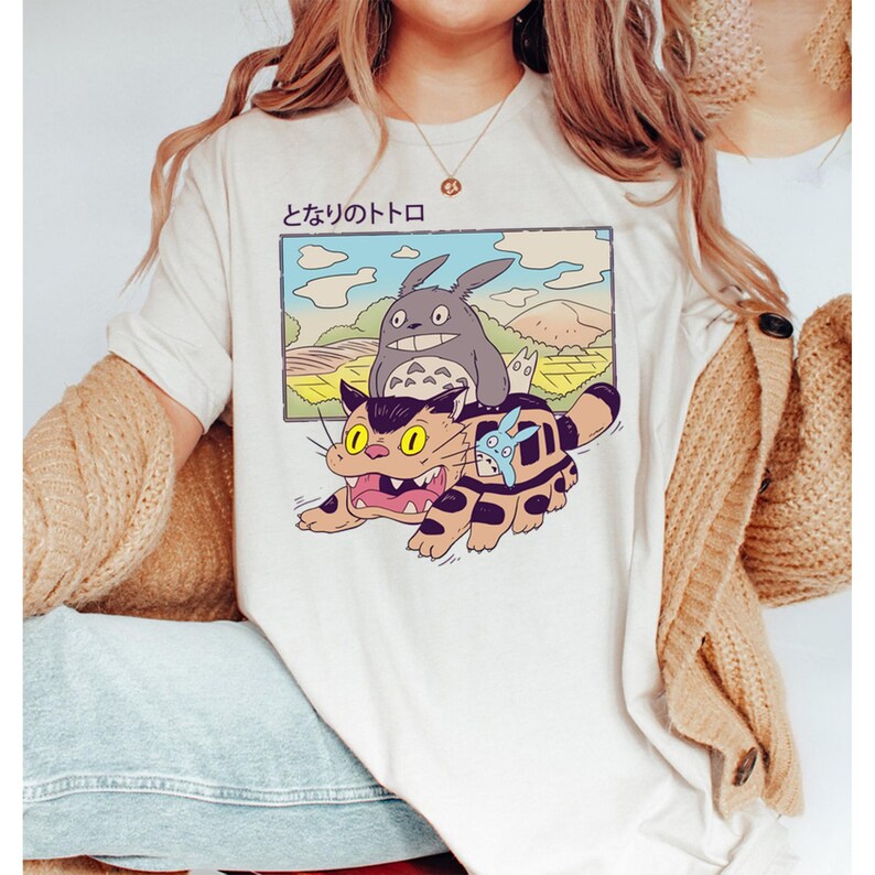 Vintage Catbus My Neighbor Totoro Shirt, Studio Ghibli Shirt, Birthday ...