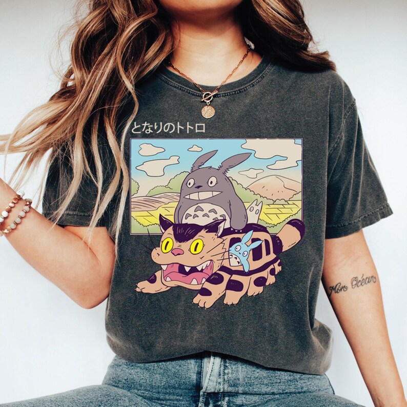 Vintage Catbus My Neighbor Totoro Shirt, Studio Ghibli Shirt, Birthday ...