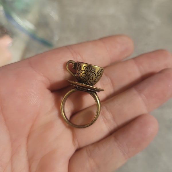 Teacup Ring - Etsy