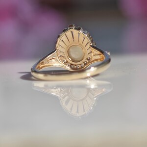 Cluster Pearl Shell Ring, Art Deco Shell Ring , Vintage Pearl Baguette ...