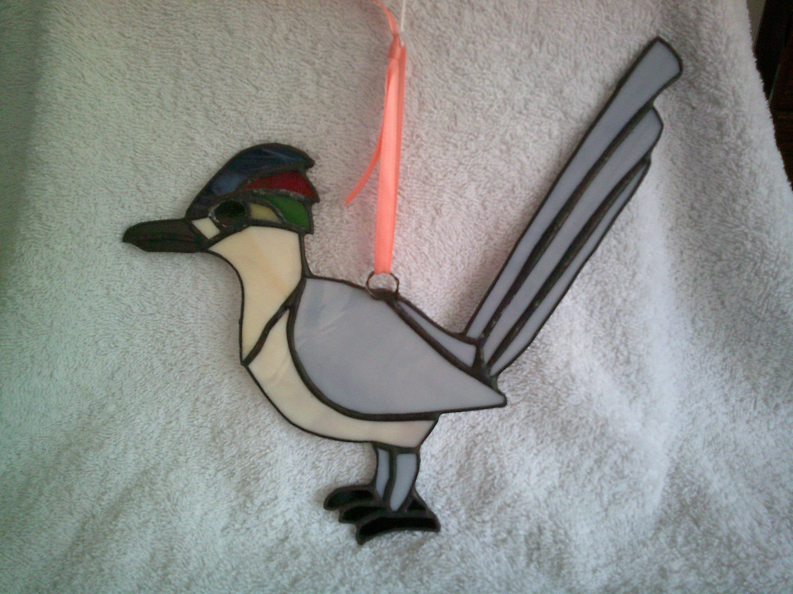 Stained Glass Roadrunner Suncatcher - Etsy