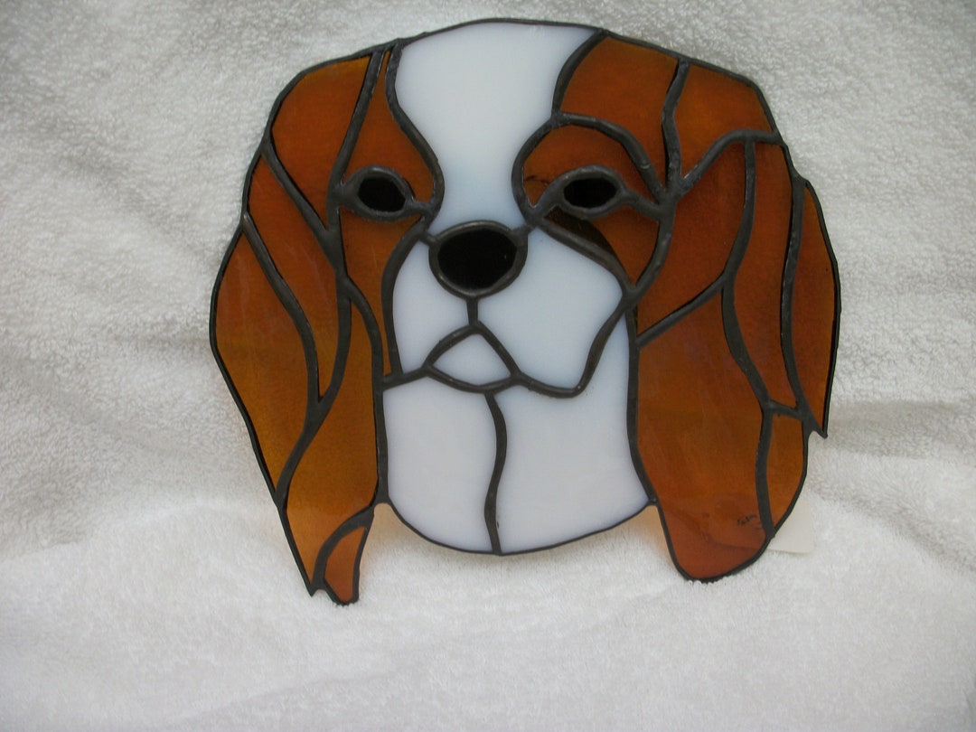 Stained Glass Brittany Spaniel Suncatcher - Etsy